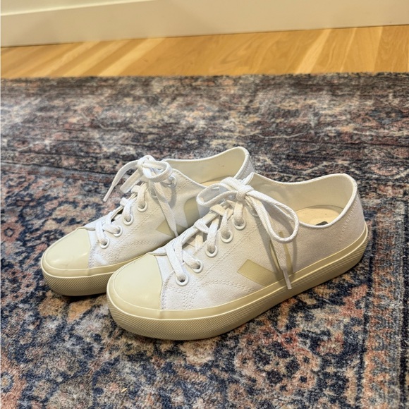 Veja | Shoes | Veja Classic White Canvas Sneakers | Poshmark